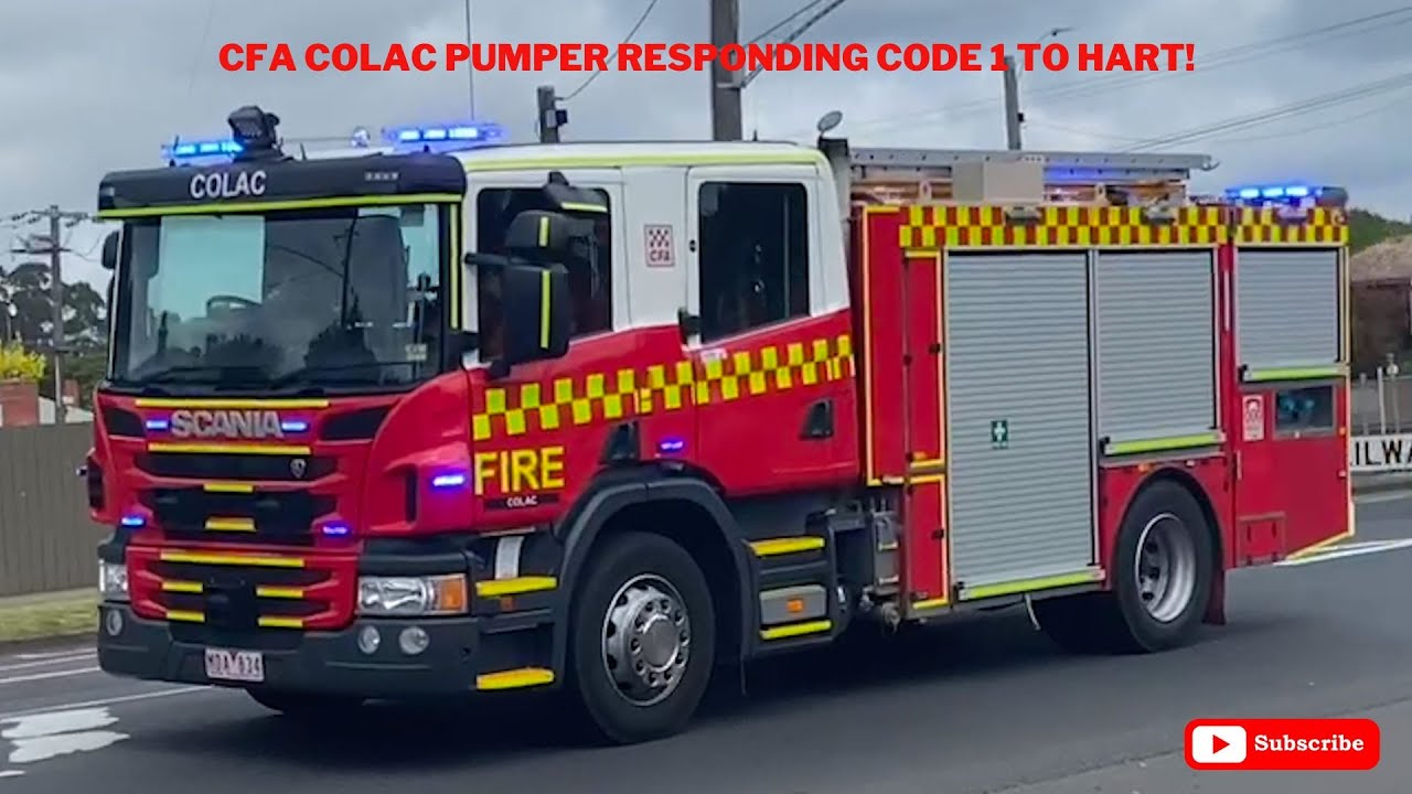 *AIRHORN* CFA // Colac Pumper - Responding Code 1 | High Angle Rescue ...