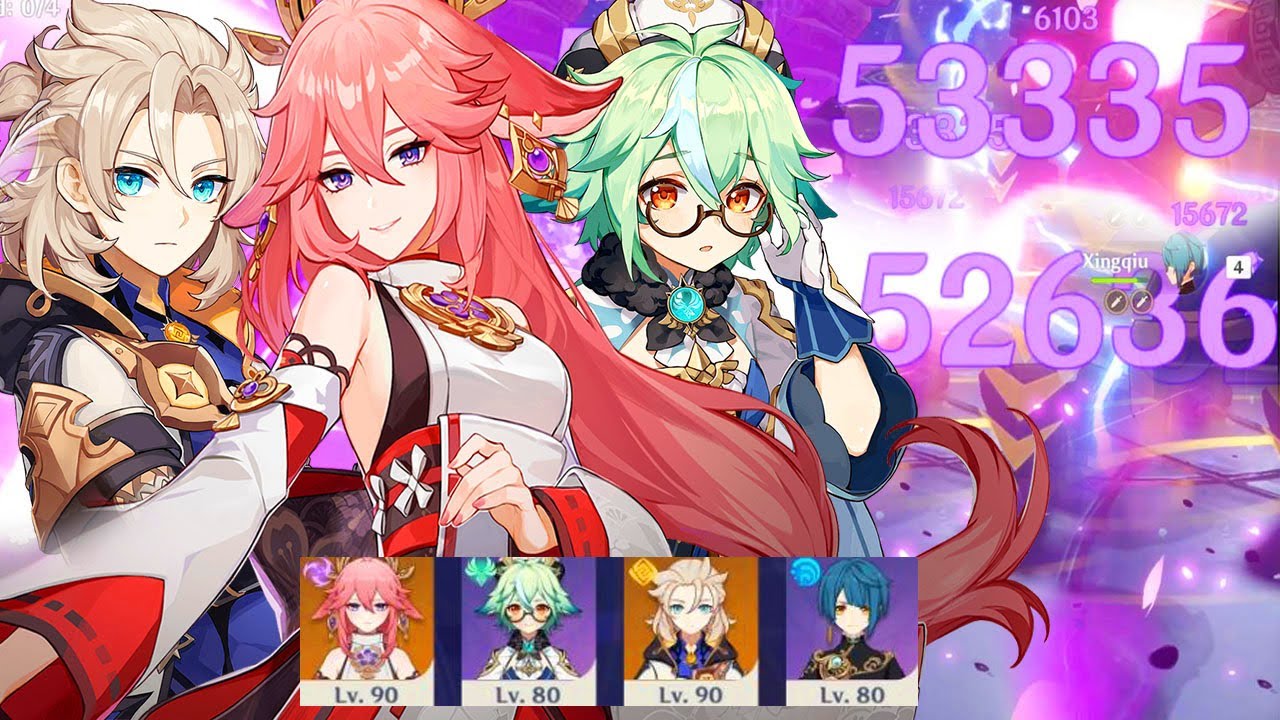 Sucrose & Albedo is Best for Yae Miko Off Field Team - 2.5 Floor 12 ...