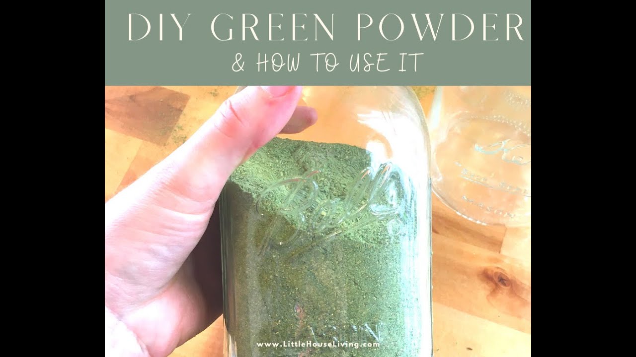 Making the Most of Garden Greens - Dried Green Powder - YouTube