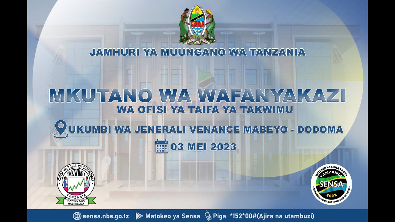 MKUTANO WA WAFANYAKAZI WA OFISI YA TAIFA YA TAKWIMU. Ukumbi wa Jenerali ...