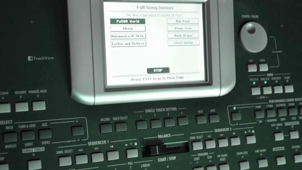 KORG Pa 500 Factory Demo - Style Demos - YouTube