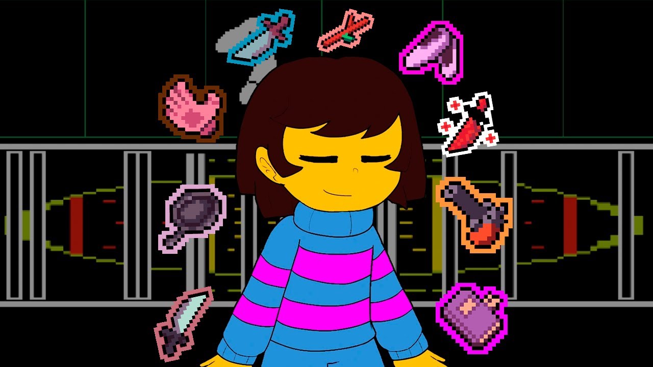 Undertale, mas eu tenho todas as armas do jogo ao mesmo tempo - YouTube
