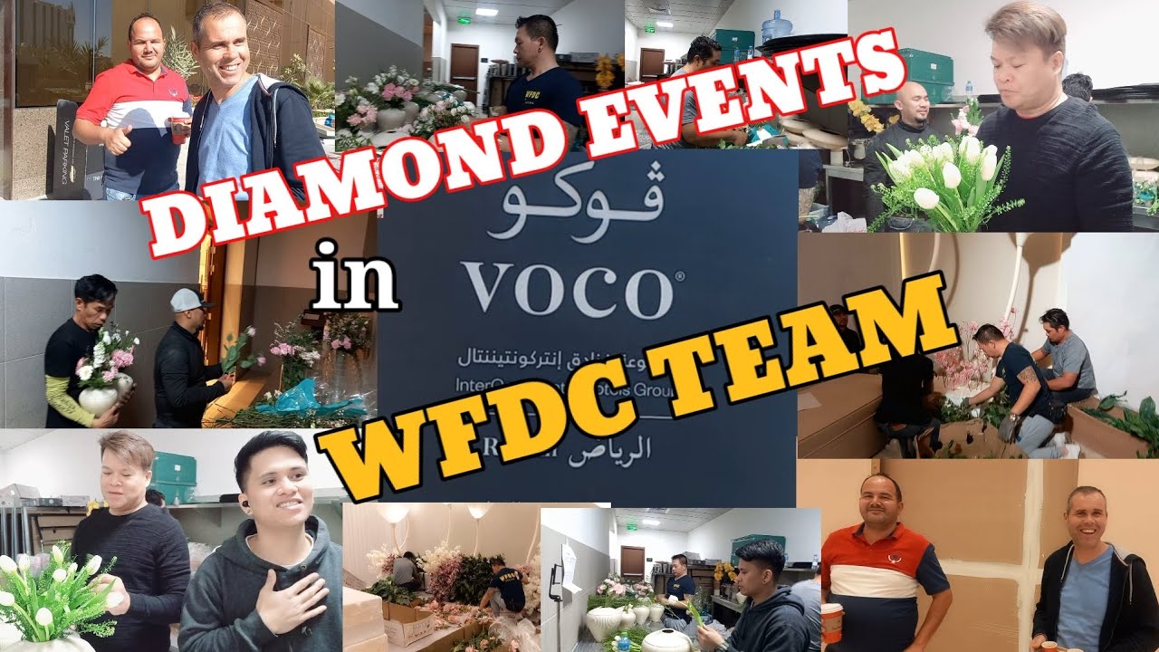 WFDC TEAM in VOCO HOTEL by DIAMOND EVENTS #ofwblogger #flowers #florist ...