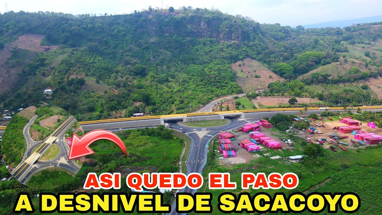 ASI QUEDO EL NUEVO PASO A DESNIVEL DE SACACOYO EL SALVADOR. - YouTube