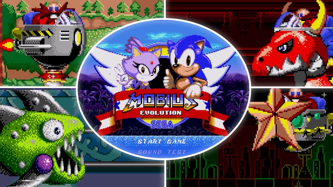 Mobius Evolution: All Bosses { Sonic hacks Gameplay } - YouTube