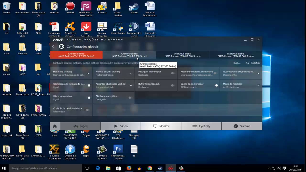 Habilitando Crossfire Radeon Settings e resolução FULL HD virtual ...
