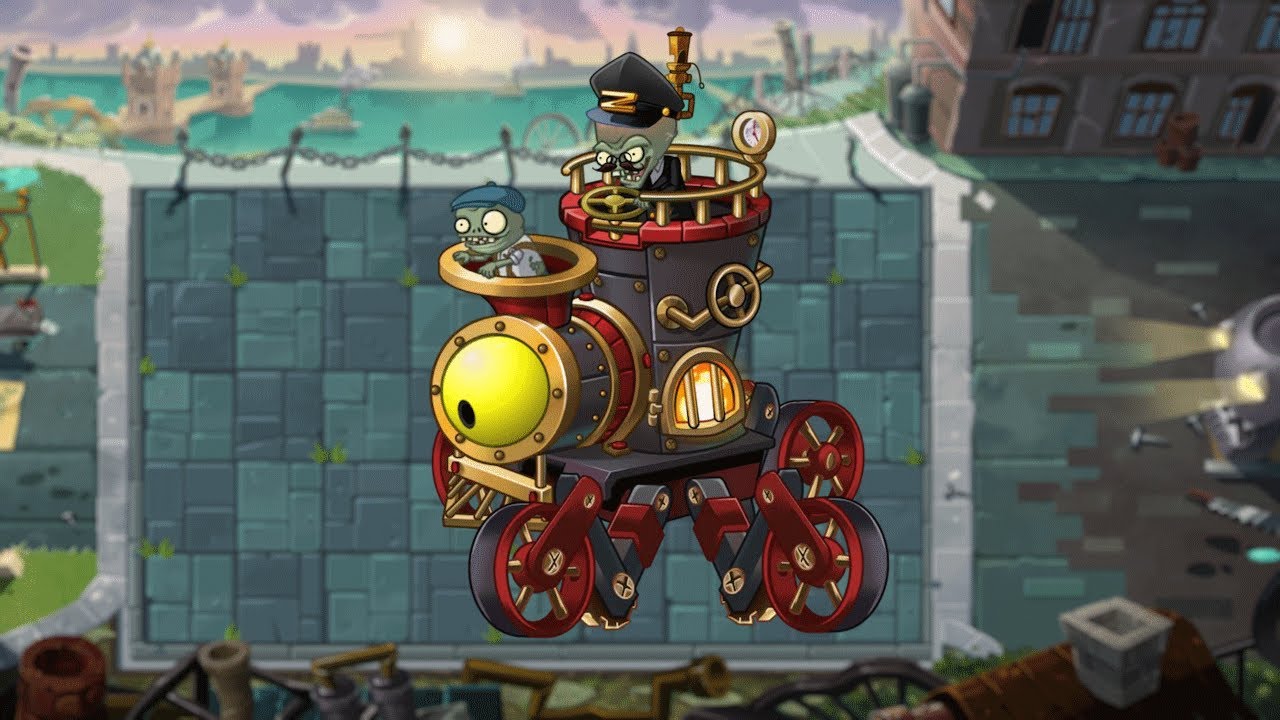 (PvZ2: Reflourished) Steam Ages Day 32 - Zombot Loco-motive - YouTube