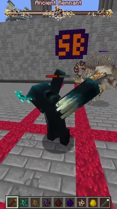 Minecraft Warden Vs Ancient Remnant Youtube