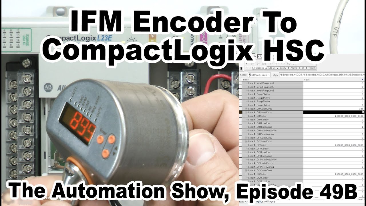 IFM Encoder to CompactLogix High Speed Counter - YouTube