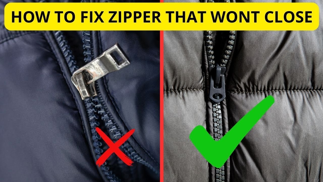 How to Fix Zipper That Wont Close – Step-by-Step Guide - YouTube