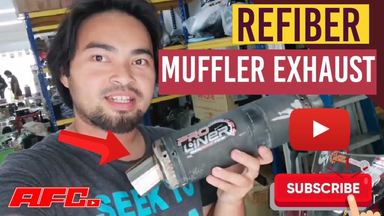 Refiber Muffler Exhaust Proliner | Tambah fiber | Rivet Muffler Exhaust ...