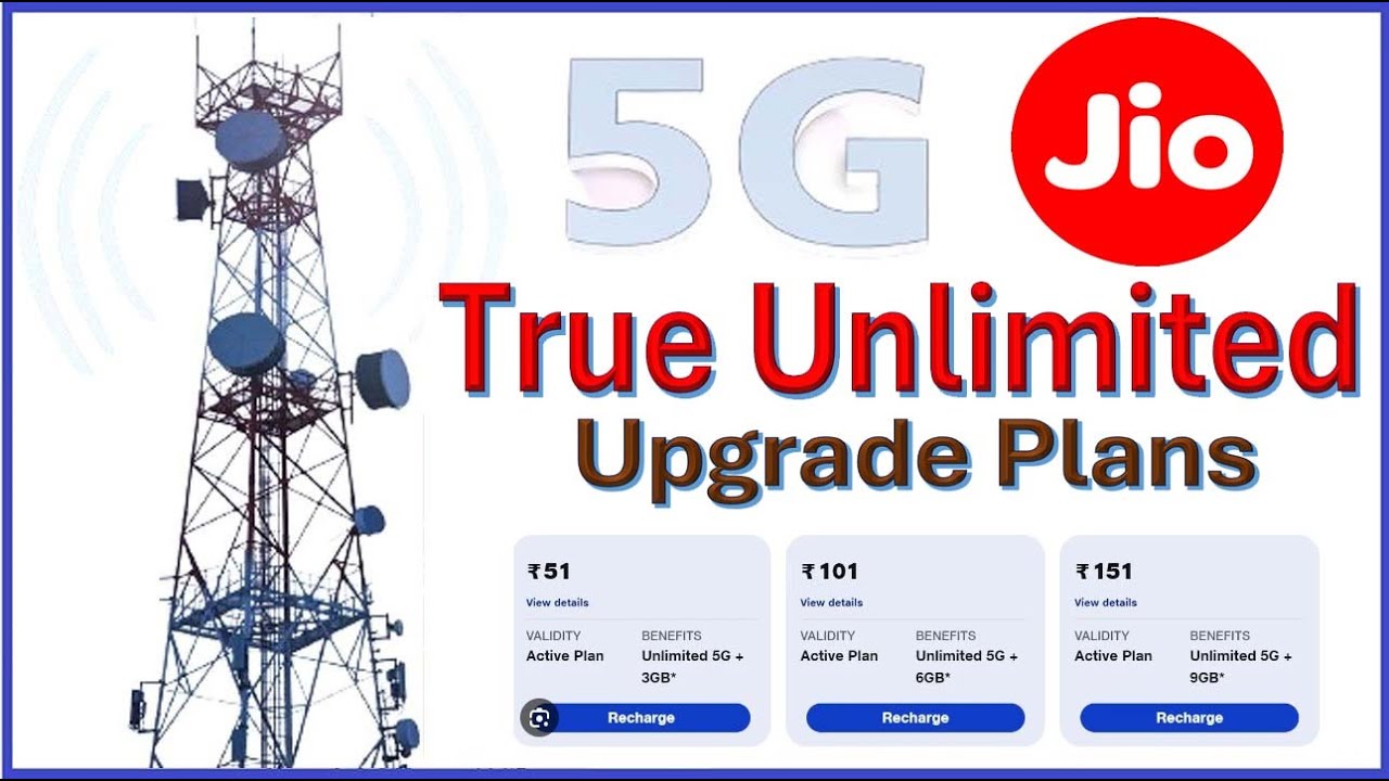 Jio True Unlimited Upgrade Plan Details | Jio 4g - 5g Unlimited Deta ...