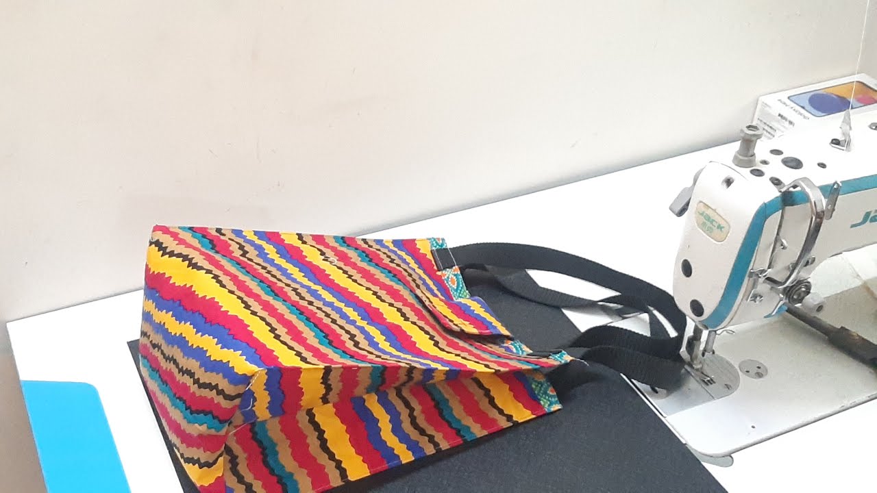 Shopping bag without zip | bag stitching at home - YouTube