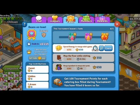 TOURNAMENT TASKS: SPEND ENERGY IN MERGE-MINI GAME|MERGE INGREDIENTS IN ...