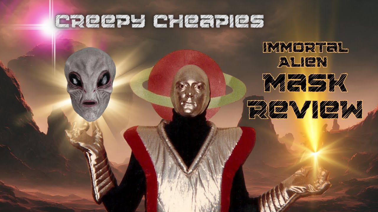 Creepy Cheapies Mask Review: Immortal Masks ALIEN - YouTube
