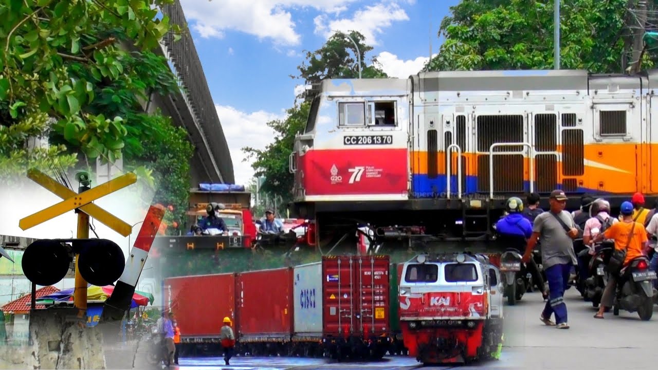 Langsiran KERETA API 2530 Saat Hujan Di Terminal JICT Pelabuhan Tanjung ...