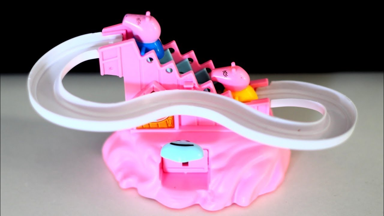 peppa pig mini race track - YouTube