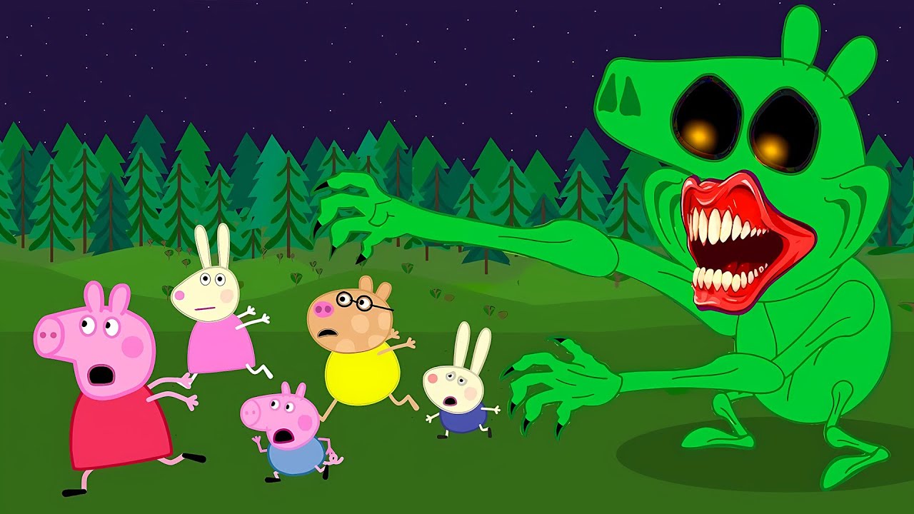 Zombie Apocalypse, Zombie attacks Peppa And Friends | Peppa Pig Funny ...
