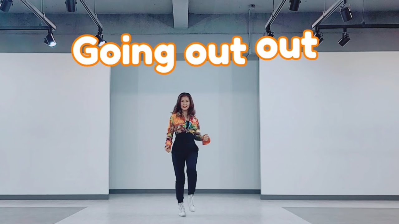 Going Out Out//Beginner Linedance - YouTube