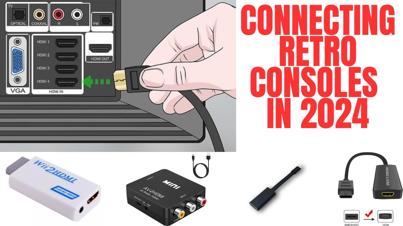 Screen ADAPTERS I use for RETRO consoles - YouTube