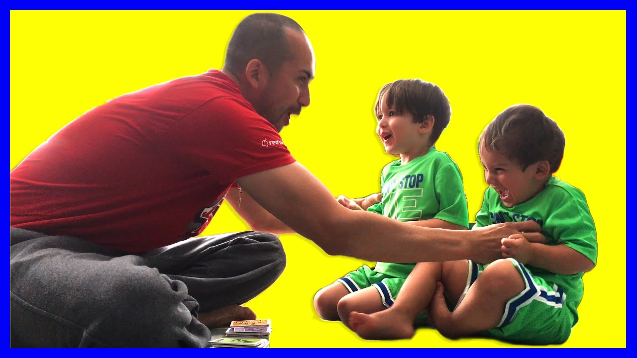 PLAY Time FUN Time with Super Dad! Picture Card Game Charades! - YouTube