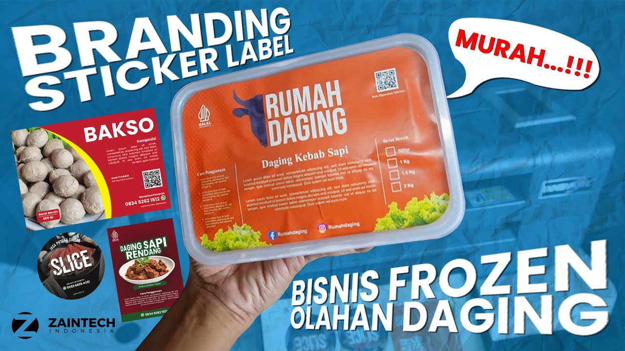 Ide Bisnis Frozen Olahan Daging dengan Branding Murah Cuma Pakai Stiker ...