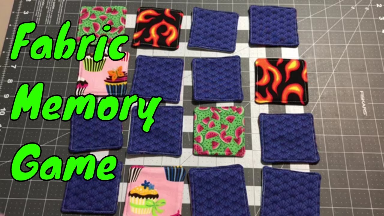 Make A Fabric Memory Card Game From Your Scrap Bin - YouTube