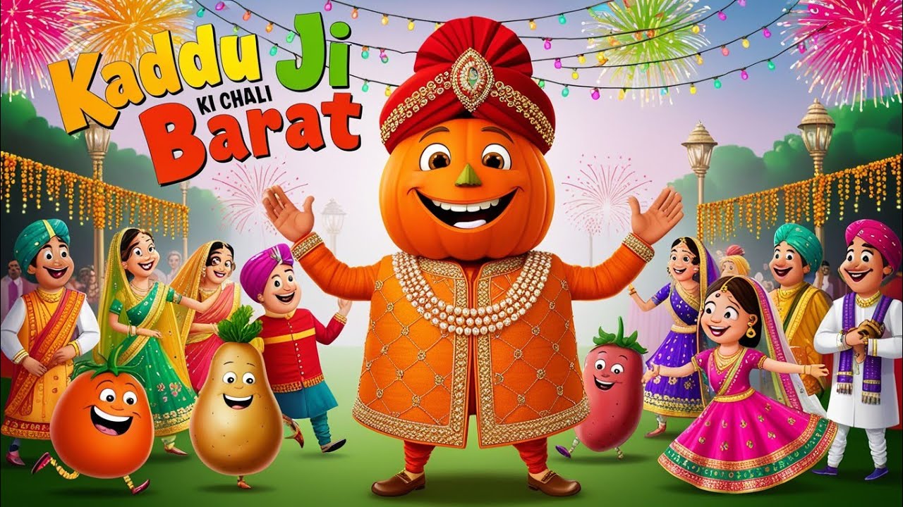 कद्दू जी की चली बारात || kaddu Ji ki Chali barat || cartoon animation ...