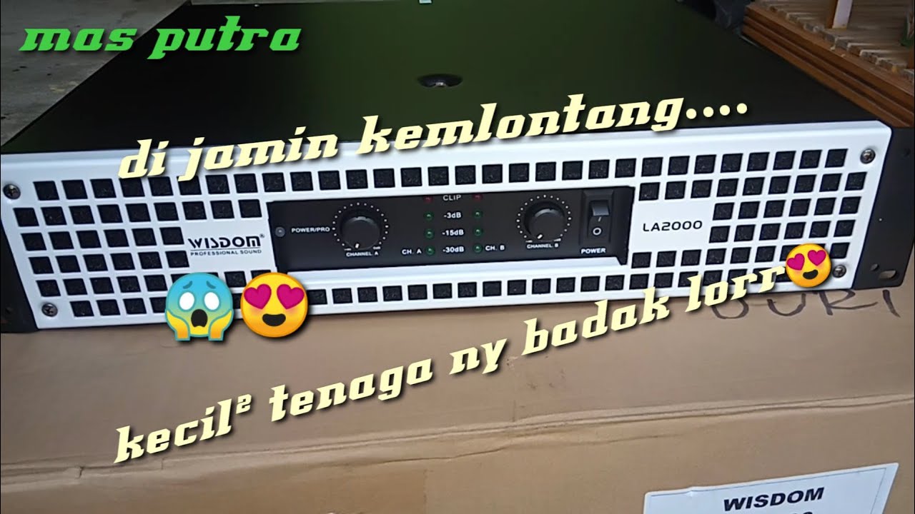 unboxing power WISDOM LA 2000.... - YouTube