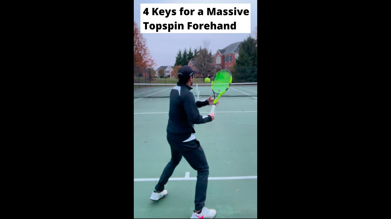 How to Hit a MASSIVE Topspin Forehand #tennis #topspin #shorts - YouTube