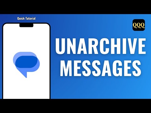 How To Unarchive Messages in Google Messages ?