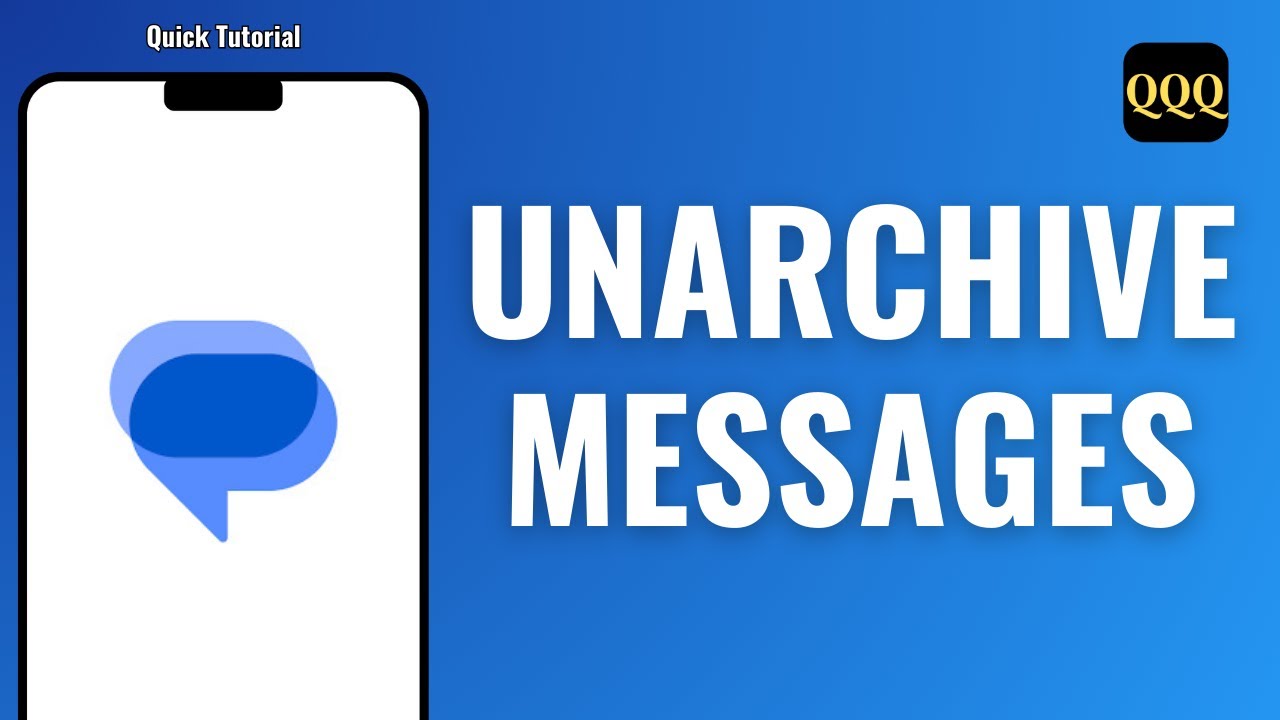 How To Unarchive Messages in Google Messages ? - YouTube