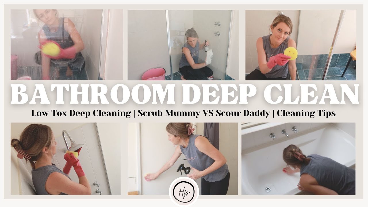 NEW: Bathroom Low Tox Deep Cleaning | Scrub Mummy VS Scour Daddy ...