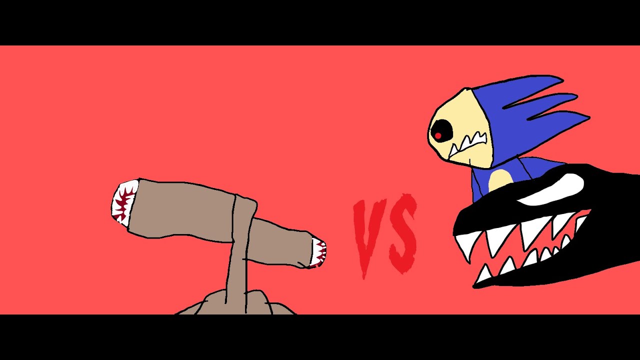 dino venom e sonic exe vs siren head ( pivot animator ) - YouTube