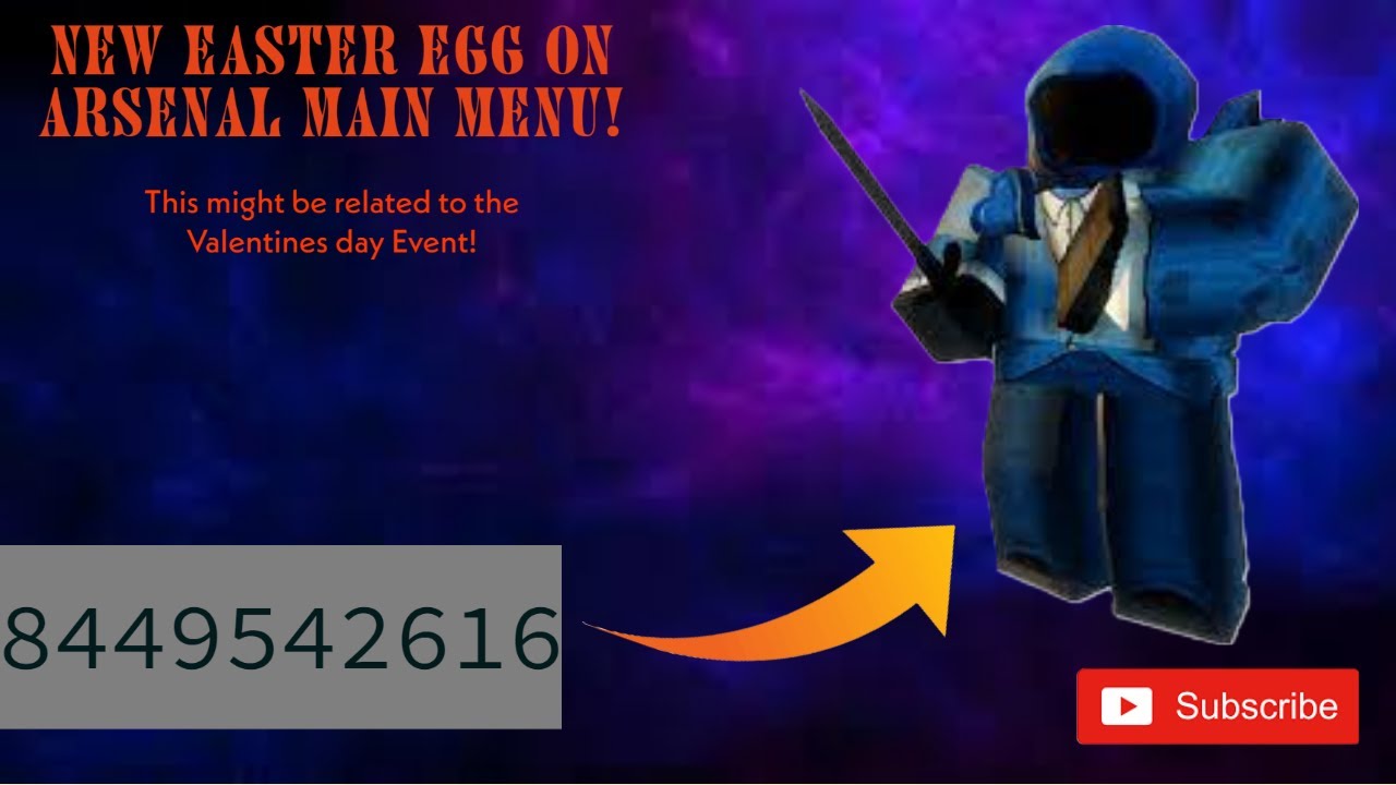 NEW EASTER EGG IN THE ARSENAL MAIN MENU!!! - YouTube