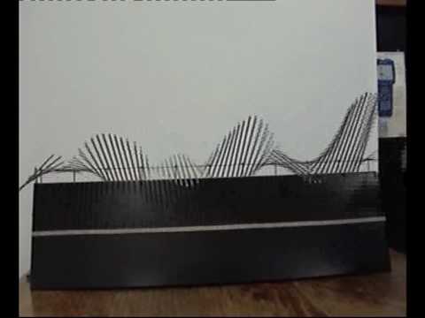 wave propagation in a wave machine - YouTube