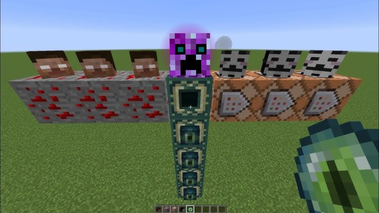 Can I create a new creeper herobrine hacker boss in minecraft - YouTube