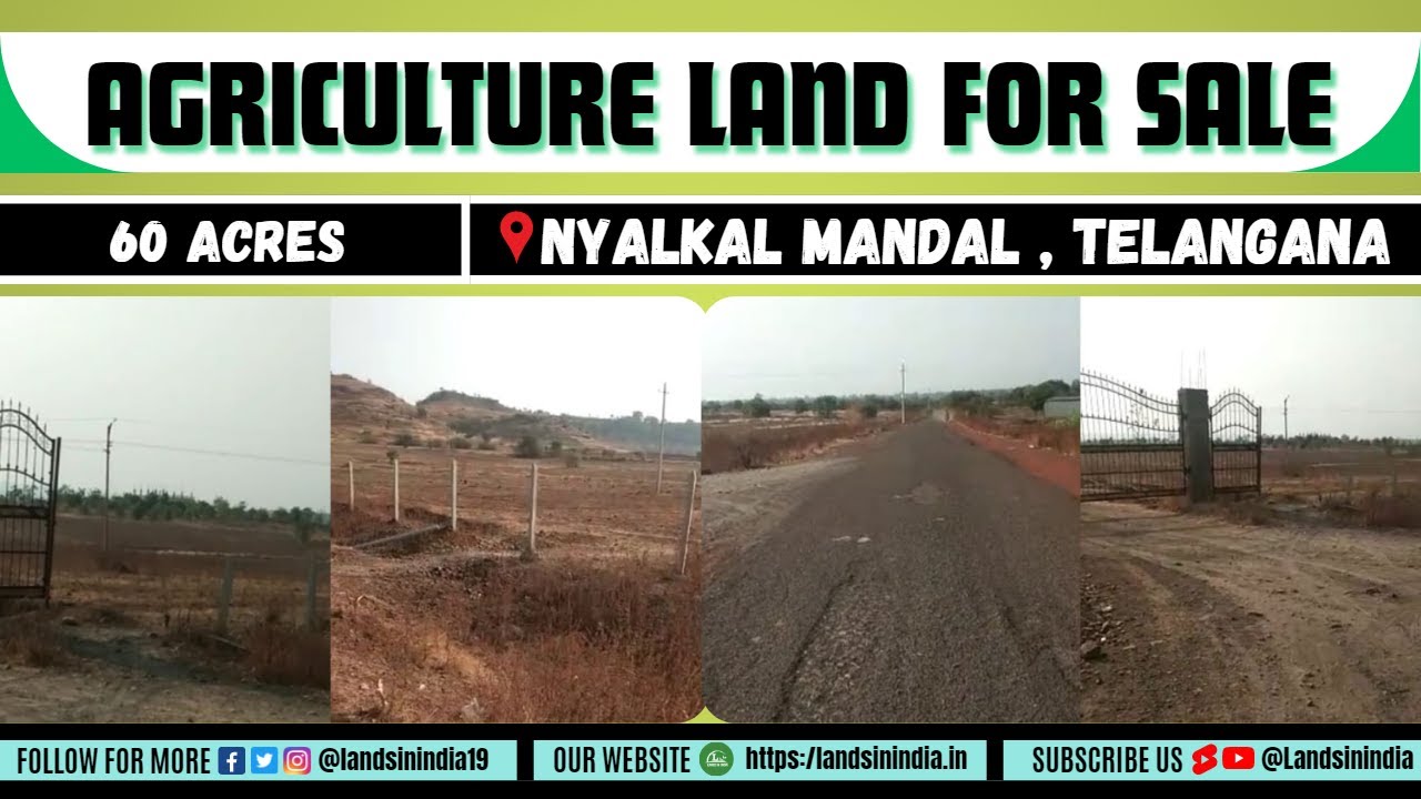 NYALKAL : 60 ACRES AGRICULTURE LAND FOR SALE | ZAHIRABAD | ALLADURG ...