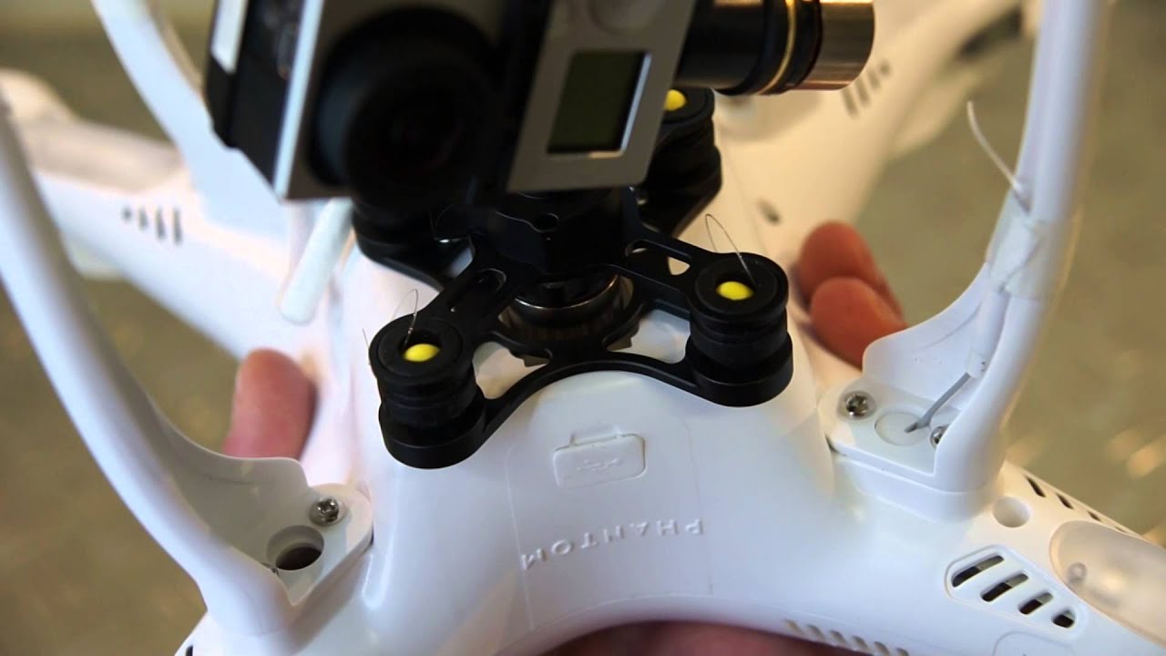 Custom dampers on DJI Phantom 2 to cancel out vibrations - No Jello ...