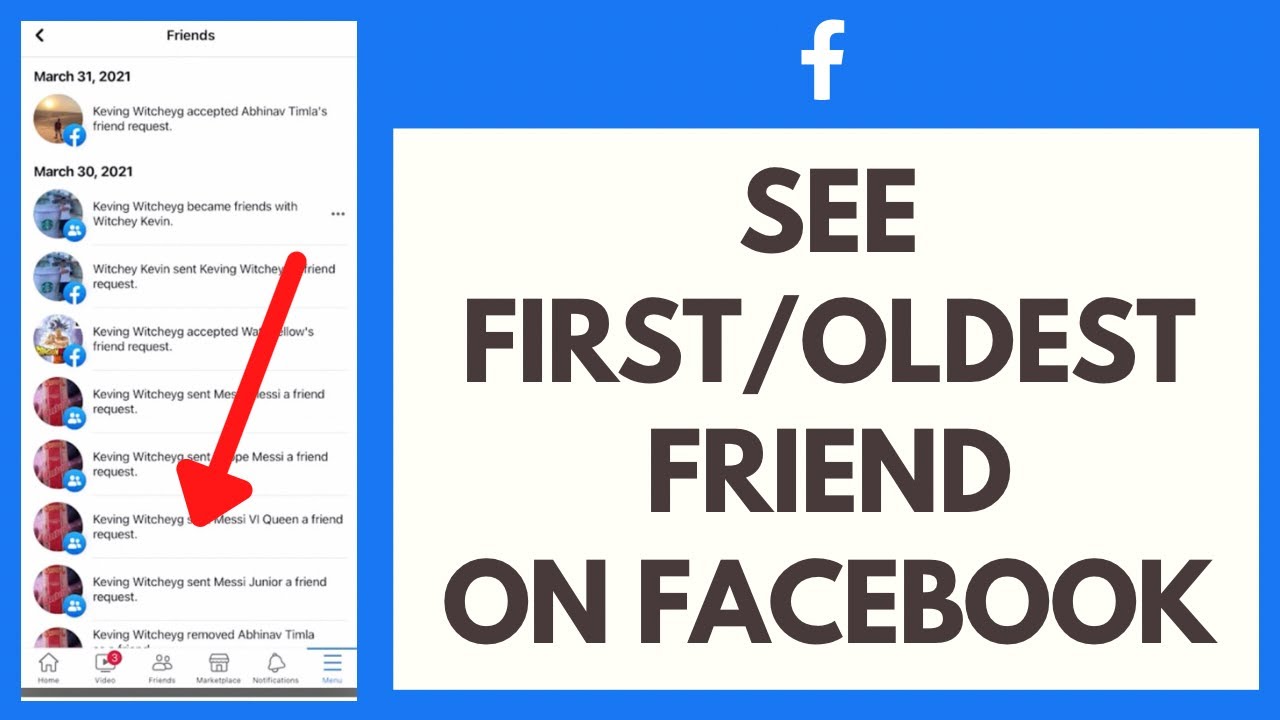 How To See Your First / Oldest Friend On Facebook (2023) - YouTube
