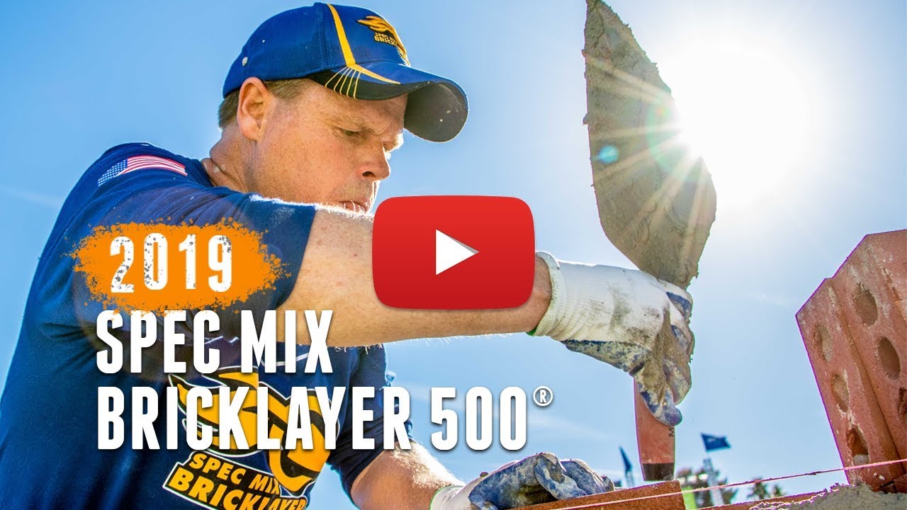 2019 SPEC MIX BRICKLAYER 500® - YouTube
