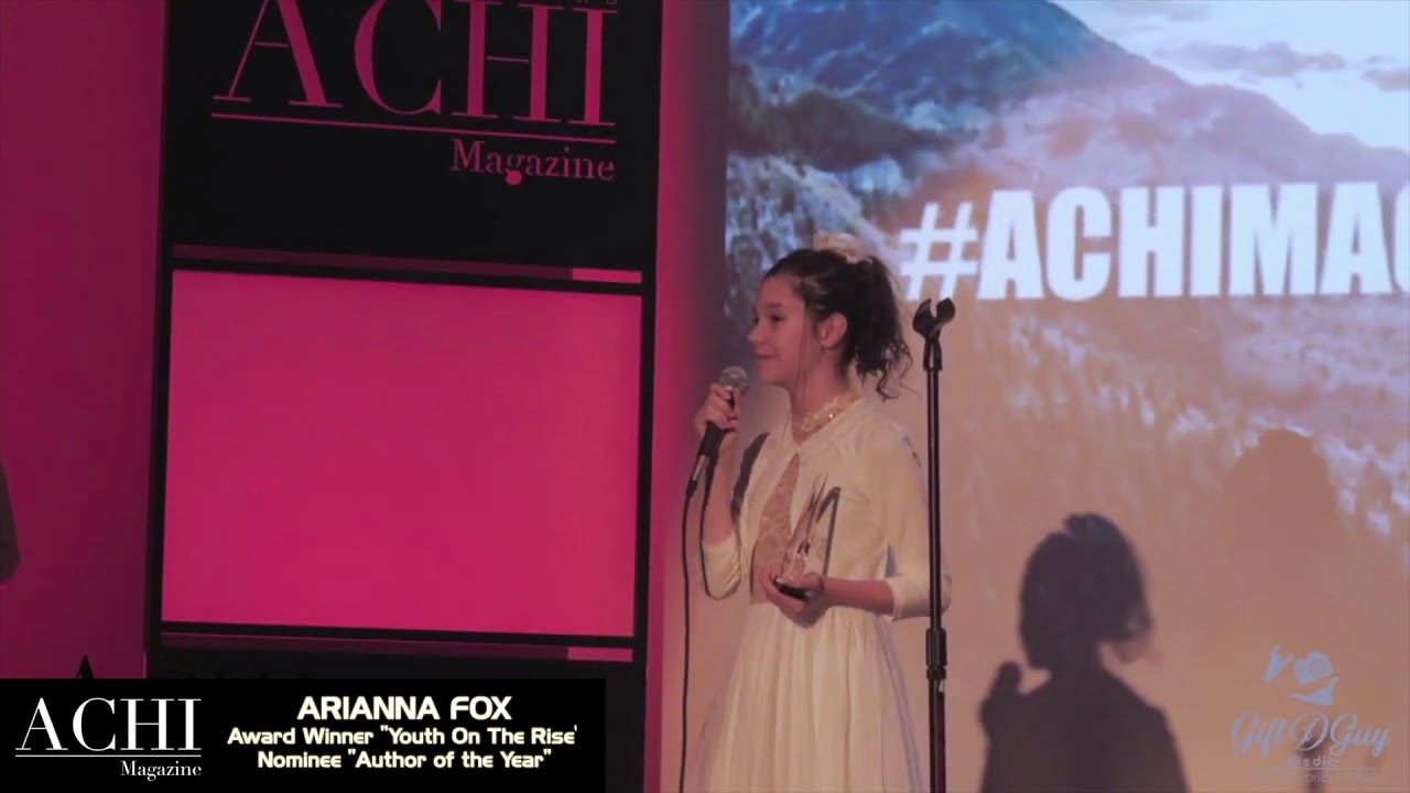 Arianna Fox - ACHI Magazine Awards Acceptance Speech Updated - YouTube