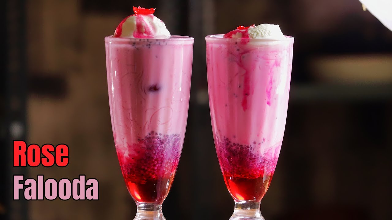 Best Summer Recipe Homemade Royal Rose Falooda In best-summer-recipe-homemade-royal-rose-falooda-in