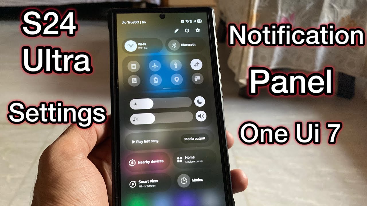 Samsung Galaxy S24 Ultra Notification Panel Software Update Samsung One ...