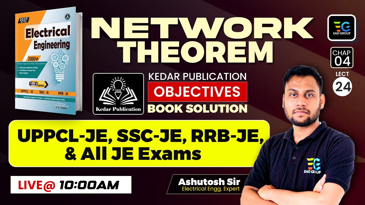 #24, Chap-04 Network Theorem, Objective Book Solution For all JE Exams ...