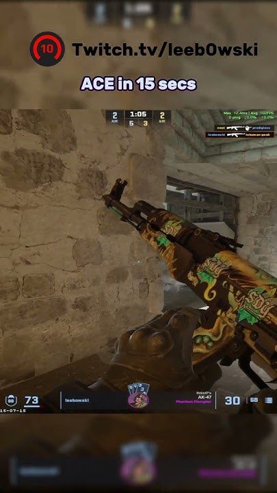 ACE in 15 secs 10 lvls faceit CS2 #cs2 - YouTube