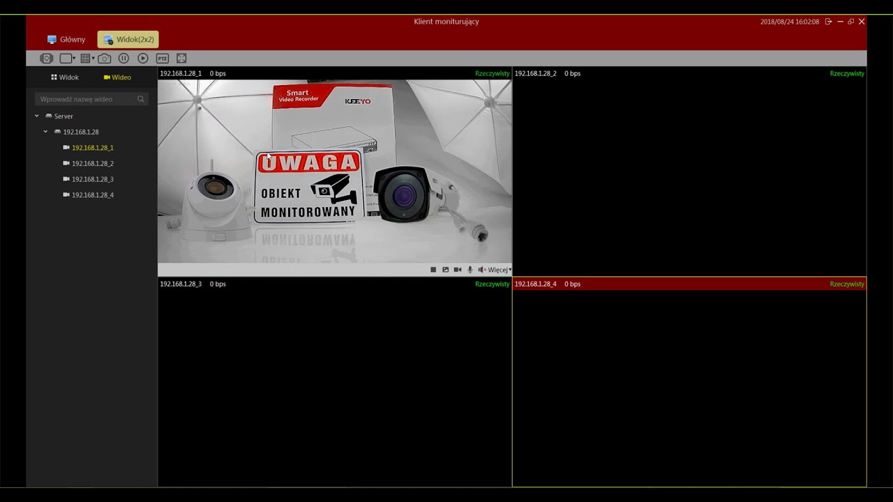 VMS Lite aplikacja monitoringu dla systemu Windows. - YouTube