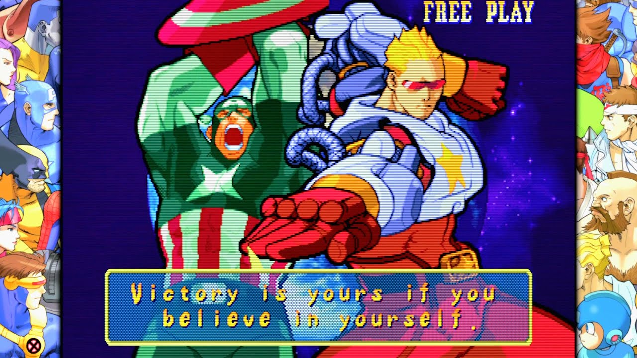 Marvel vs capcom 1 Double Captain (commando,America) - YouTube
