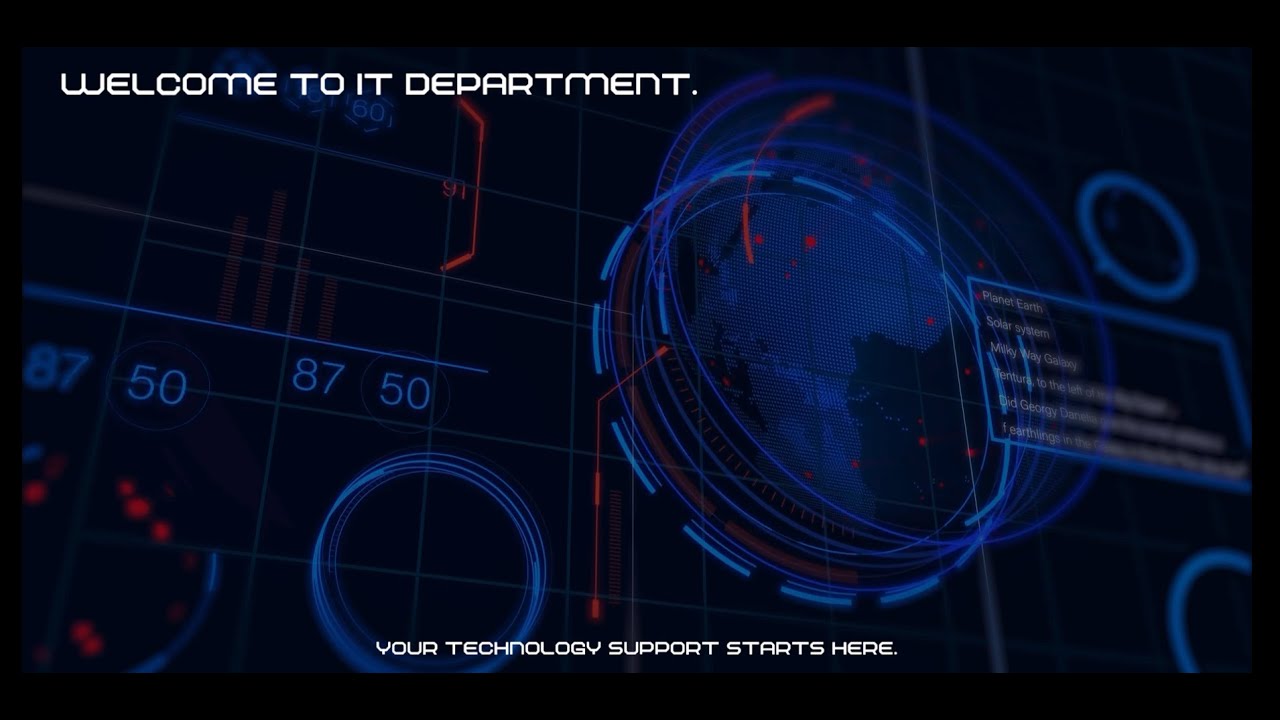 ICT Department Welcome Display - LOOP - YouTube