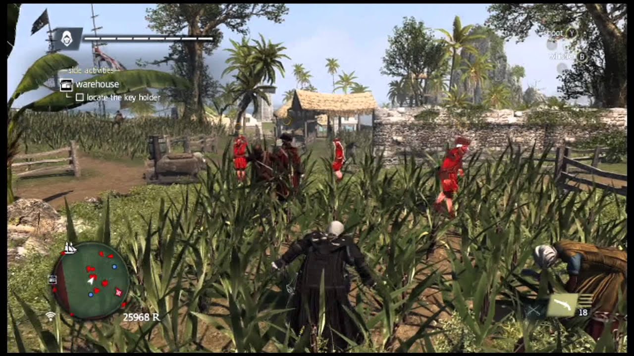 Assassins Creed 4 Black Flag: Free Roaming Gameplay (AWESOME NAVAL ...
